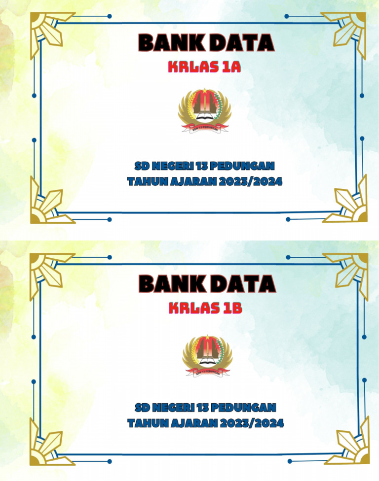 Cover Bank Data | PDF