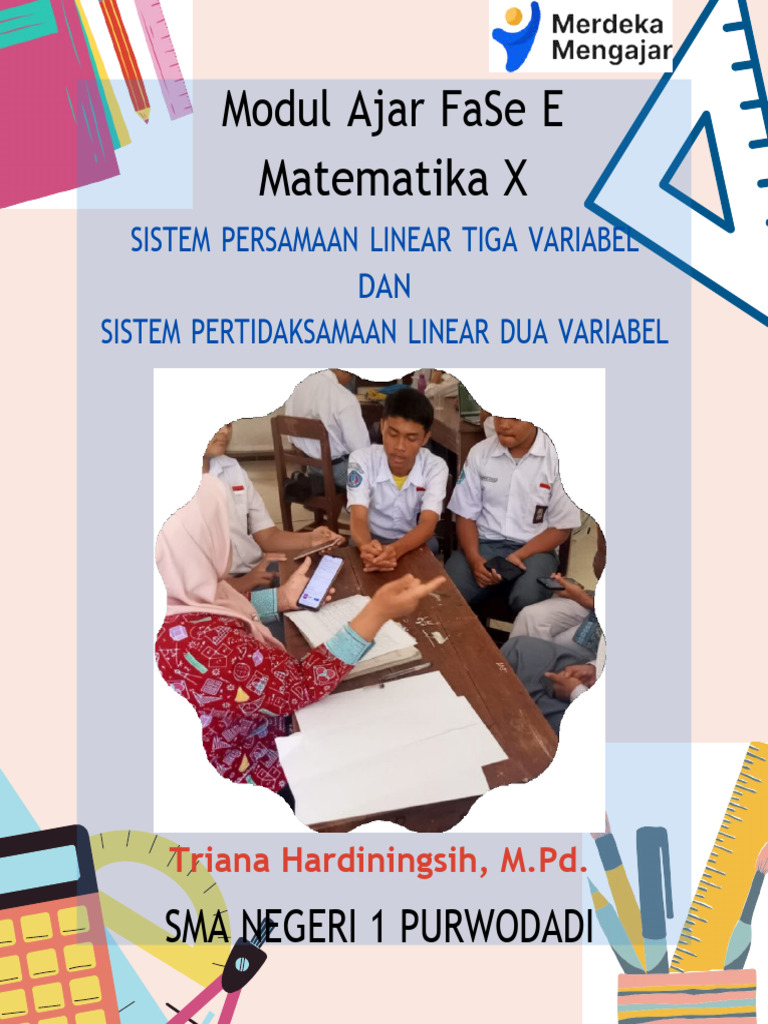 Modul Ajar Matematika - Sistem Persamaan Linear Dan Sistem ...