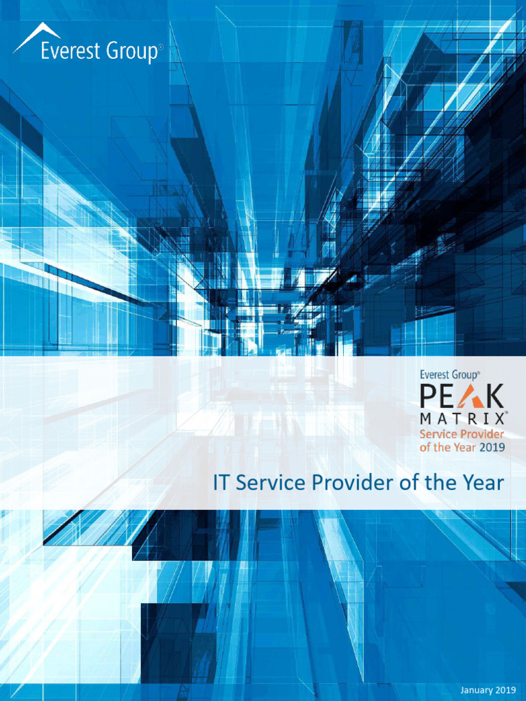 Everest Group IT Service Provider of The Year Award 2019 | PDF | Business