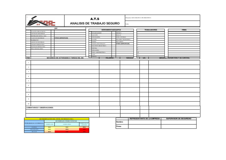 Anexo 04 - Formato Ats | PDF