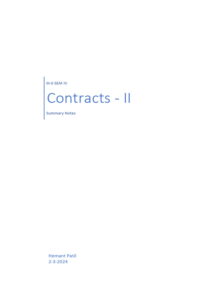 2 Contract II 21FEB2024 | PDF | Guarantee | Indemnity
