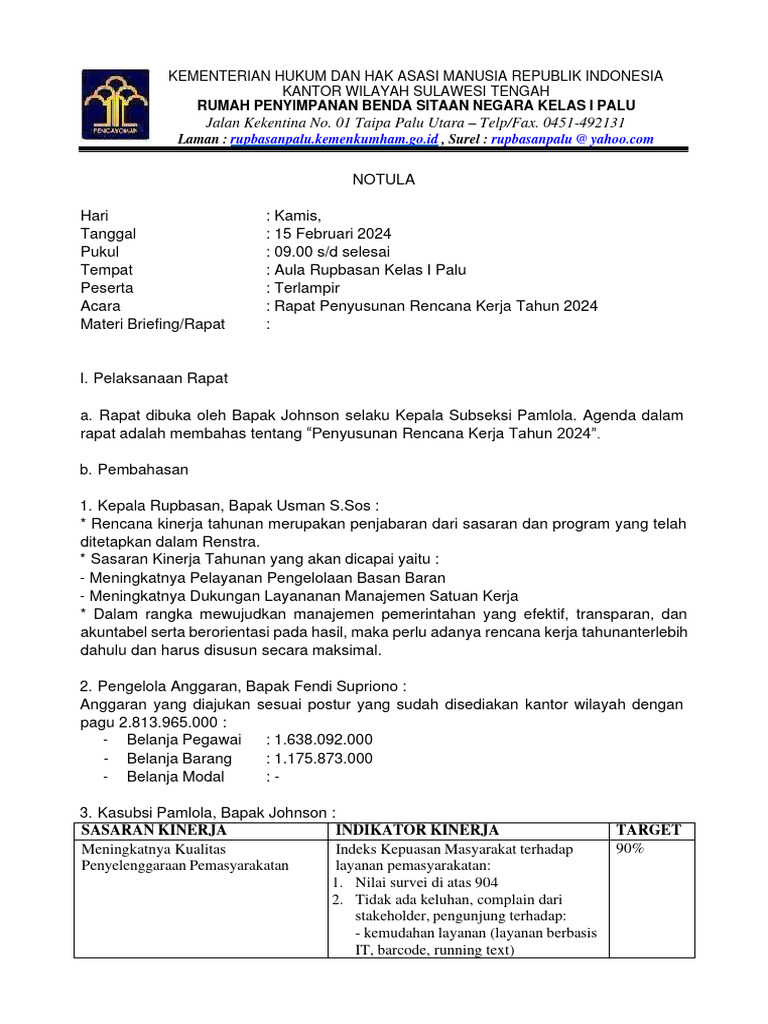 3c Notula Dan Dokumentasi Foto | PDF