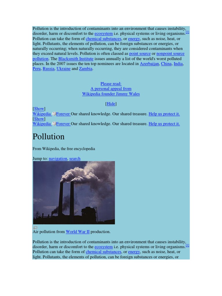 Human and The Environment | PDF | Environmental Science | Pollution
