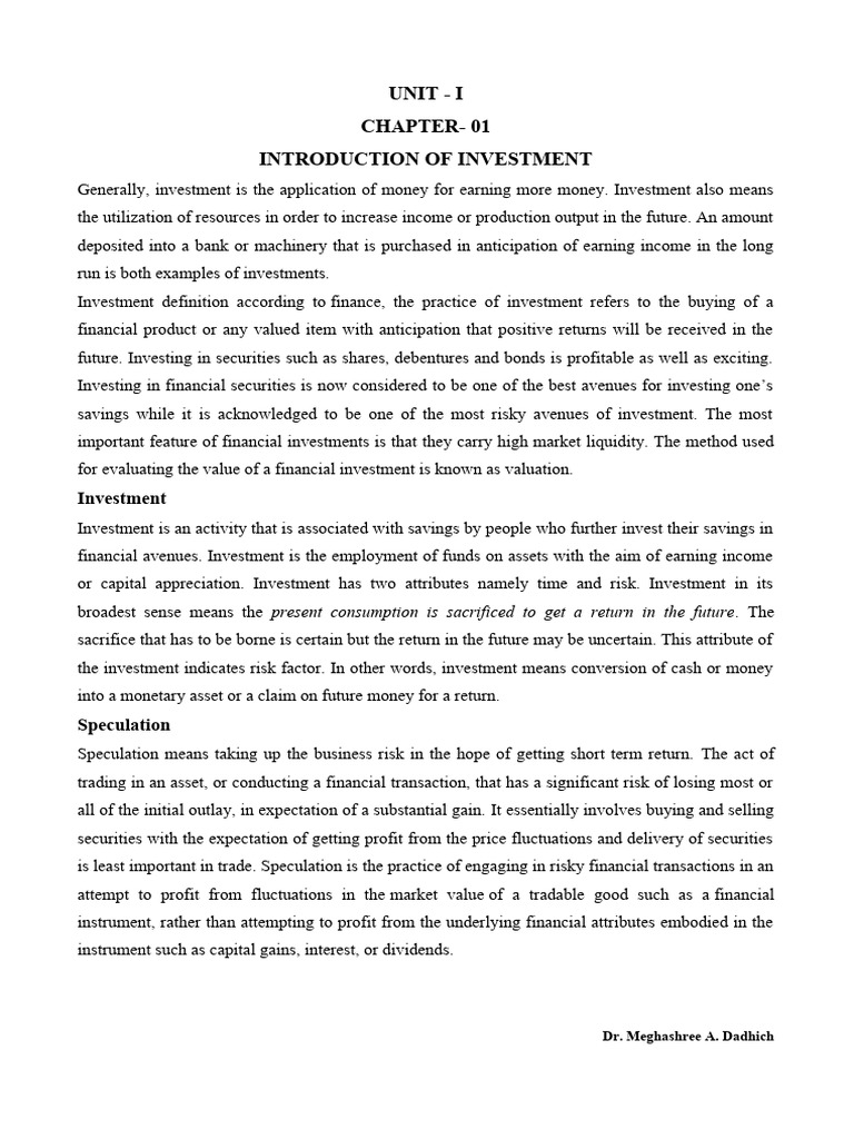 IAPM (Unit 1 & 2) | PDF | Bonds (Finance) | Investing