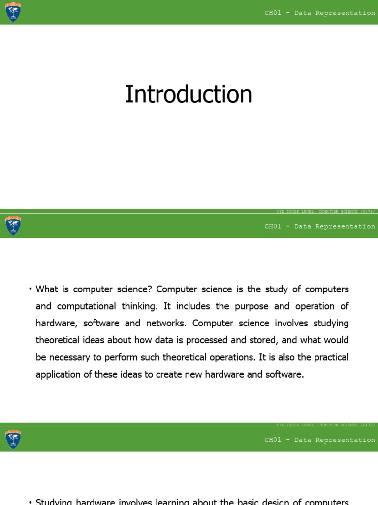 CH01 - Data Representation | PDF | Data Compression | Sampling (Signal Processing)