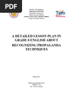 Detailed Lesson Plan (Propaganda Techniques) | PDF | Propaganda ...