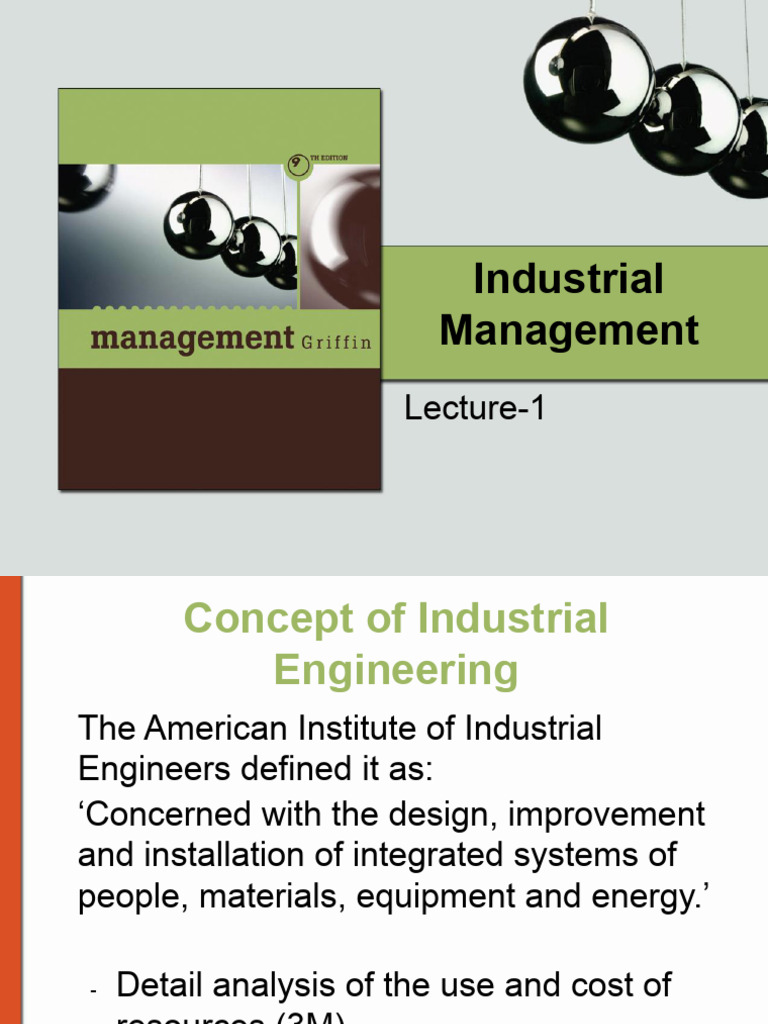 Introduction to Industrial Management Concepts | PDF | Decision Making | Information