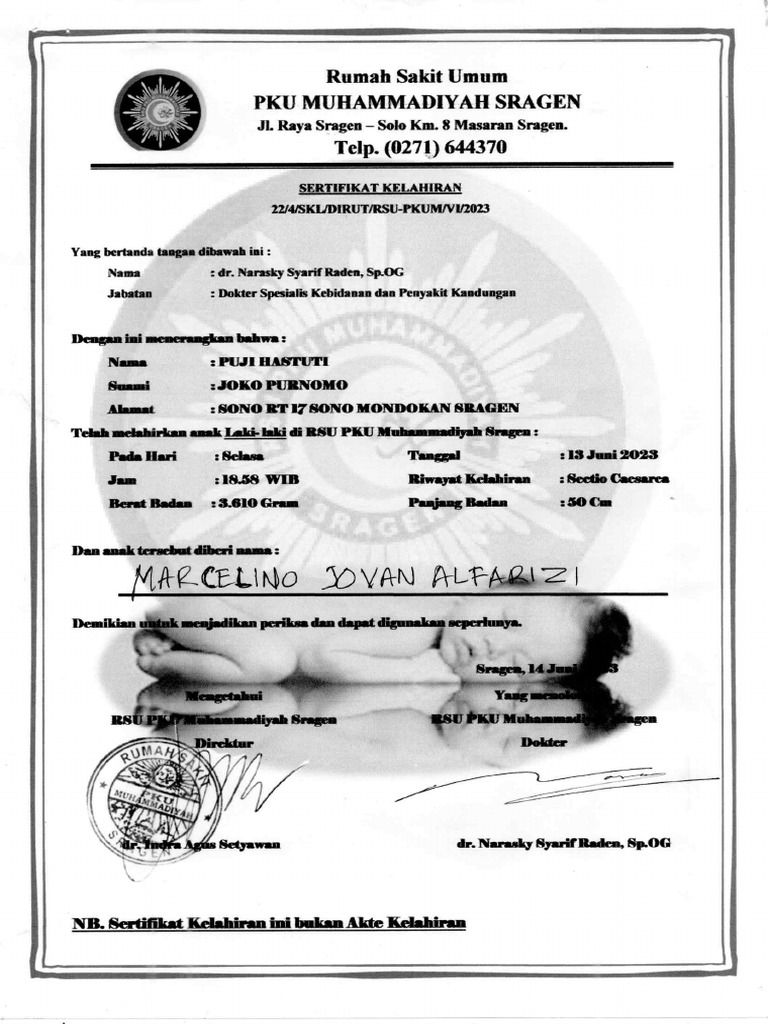 BERKAS AKTE ANAK MUJI | PDF