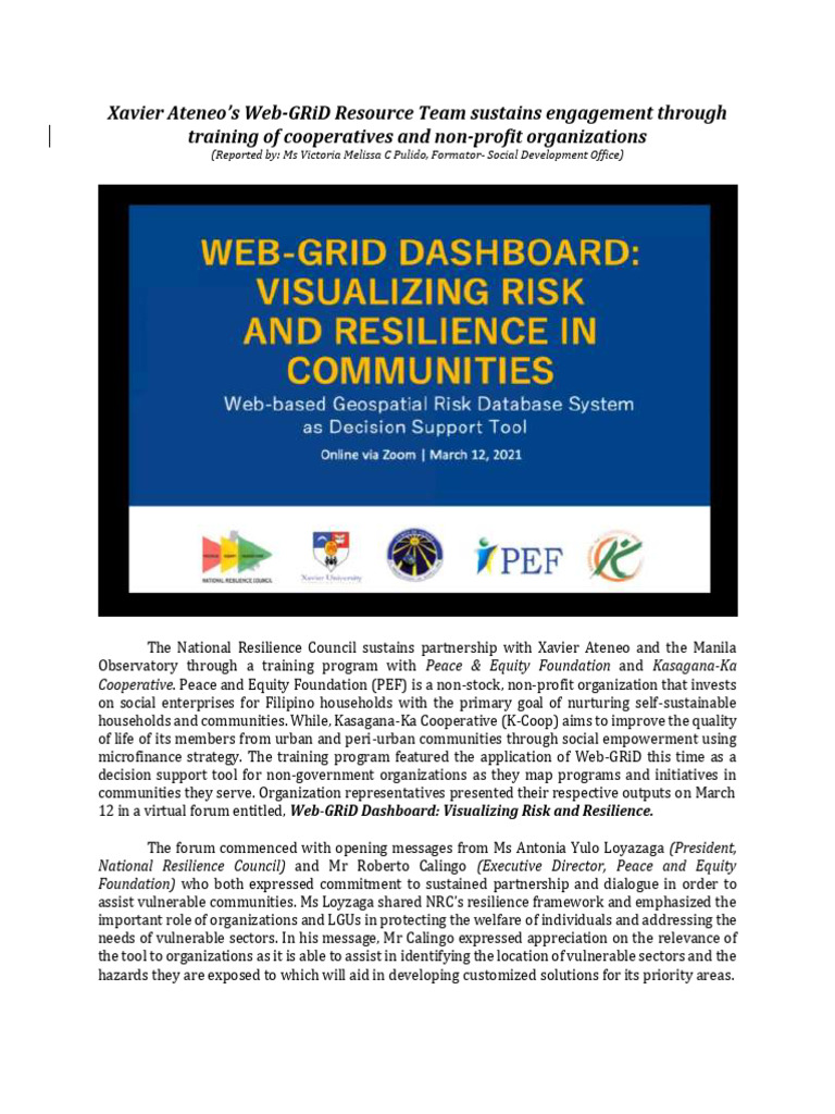 Web-GRiD (K-Coop & PFE) | PDF | Cooperative