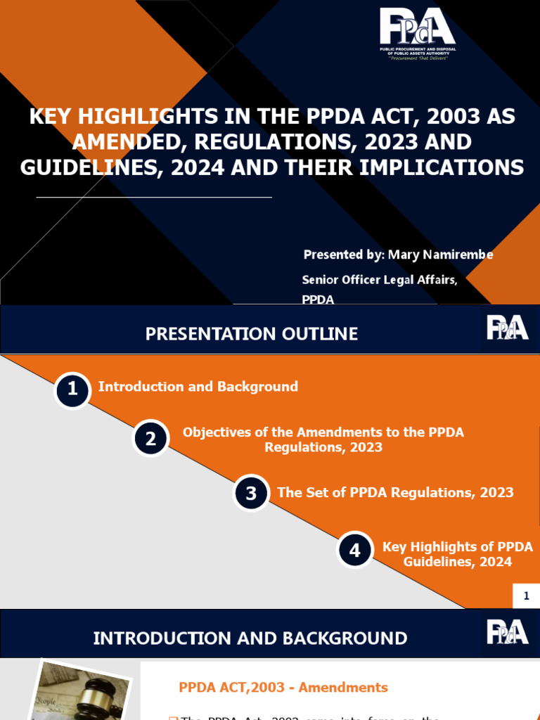 PPDA Act Updates: Key Changes | PDF | Auction | Procurement