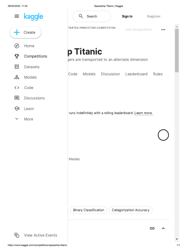 Spaceship Titanic _ Kaggle | PDF