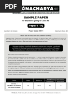 IOQM - Sep - 2023 - Question Paper With Answer Key | PDF | Triangle ...