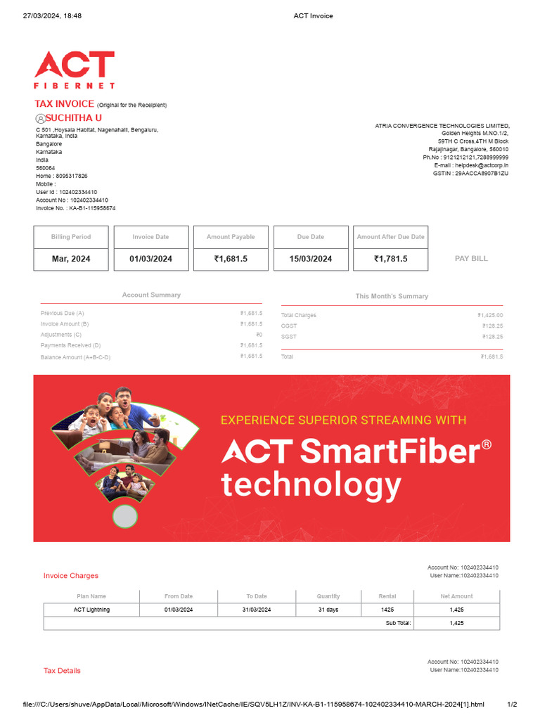 Suchitha Act Bill - March 2024 | PDF