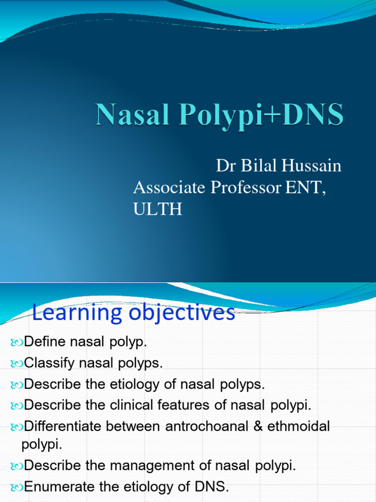 Nasal Polyps and Deviated Septum Overview | PDF | Human Nose | Rhinology