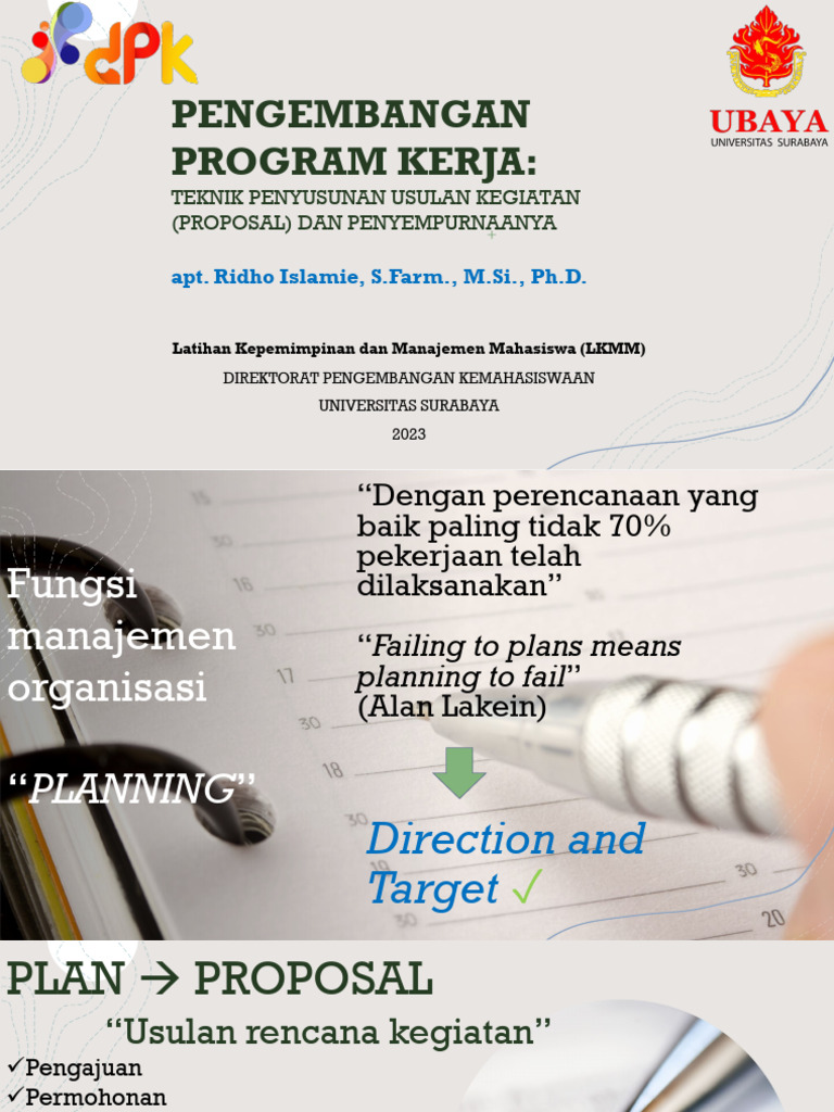 Teknik Penyusunan Proposal Kegiatan | PDF