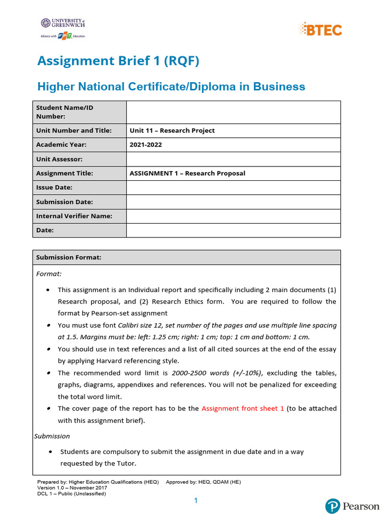 522 - Assignment 1 Brief | PDF | Methodology | Employment
