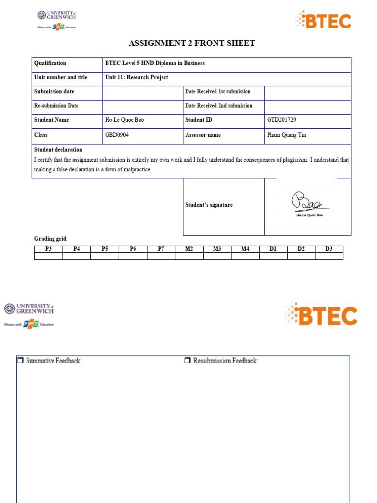 522 - Assignment 2 Frontsheet 2021 | PDF | Motivation | Motivational