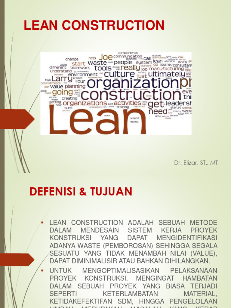 Lean Construction | PDF