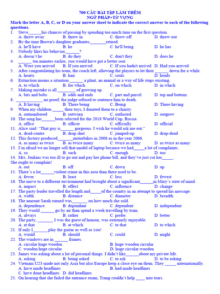 700 CU BI TP - 01 de | PDF