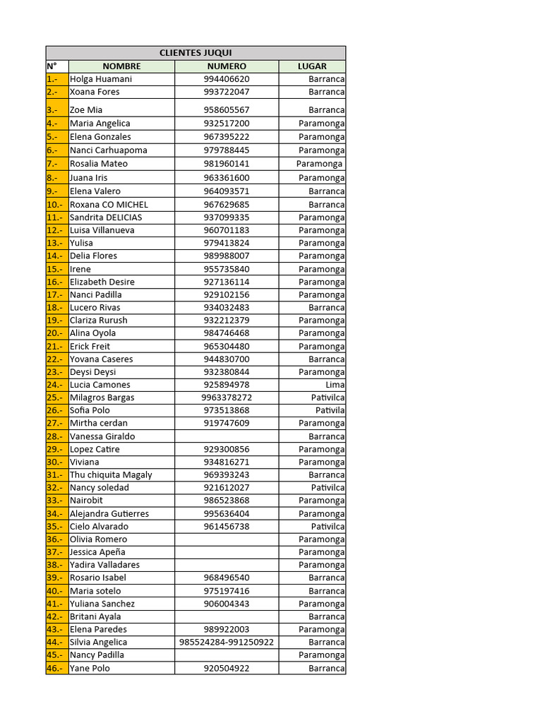 Client List and Sales Summary | PDF