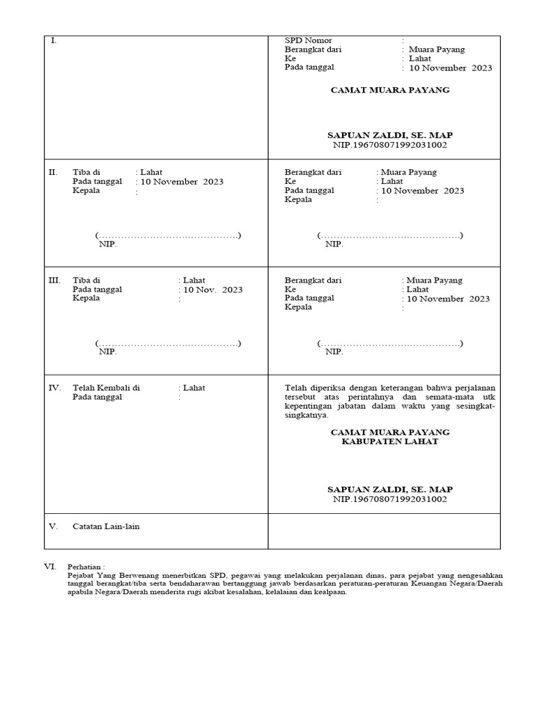 SPPD Format Baru | PDF