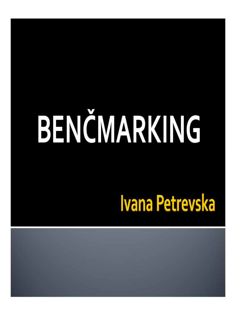 7 Benchmarking | PDF