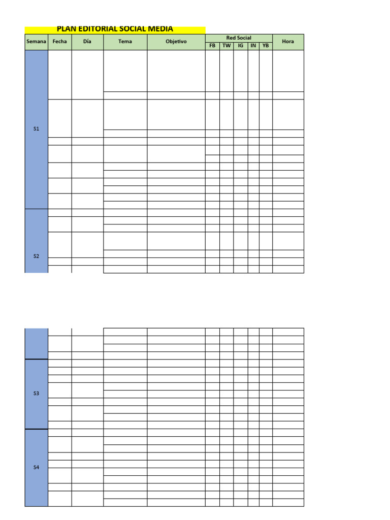 Plan Editorial Social Media-2 | PDF