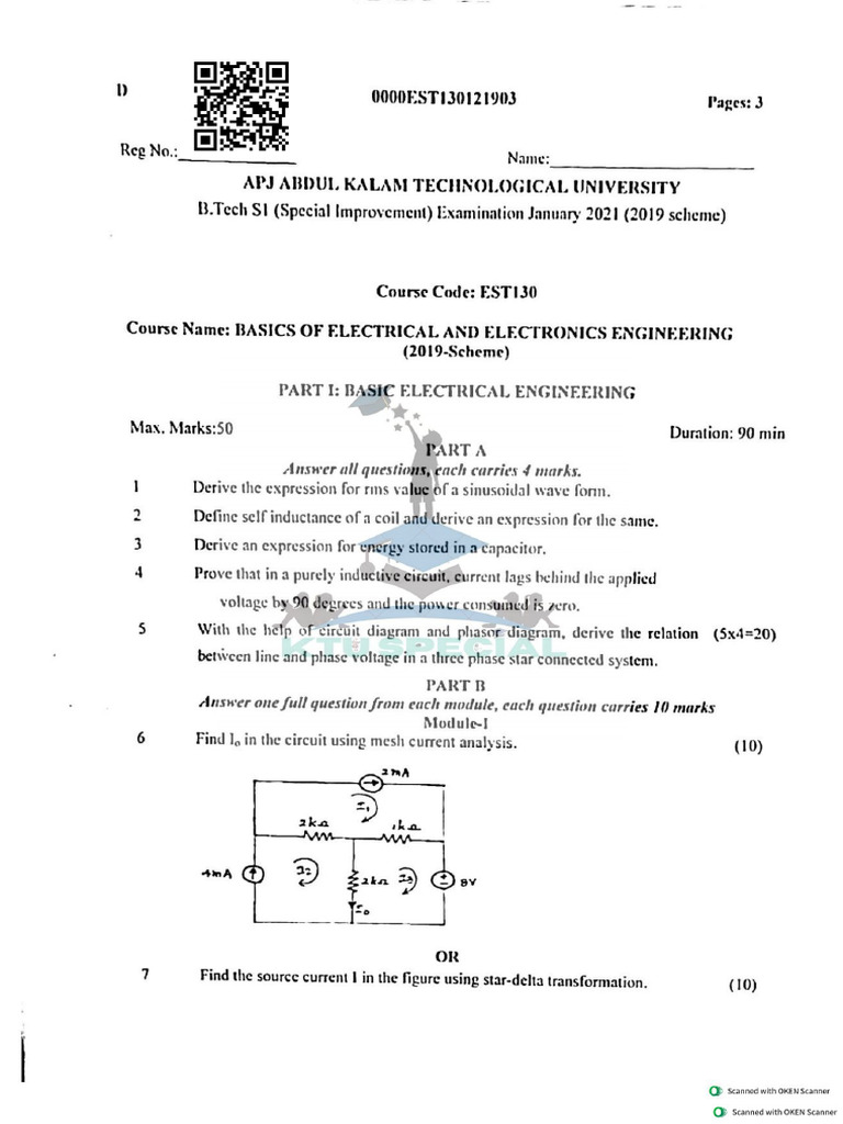 SOLVED QP BEE & BEC - Jan21 | PDF