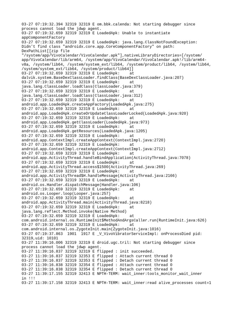Log Pdf Java Programming Language Android Operating System