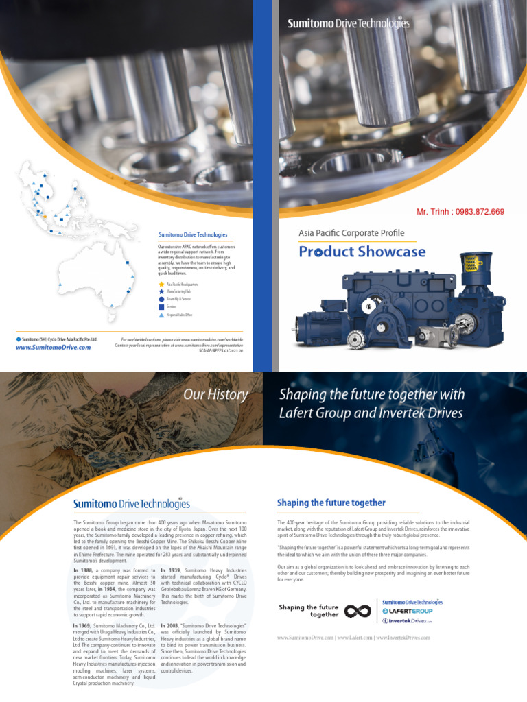 Sumitomo Company Profile | PDF | Gear | Bearing (Mechanical)