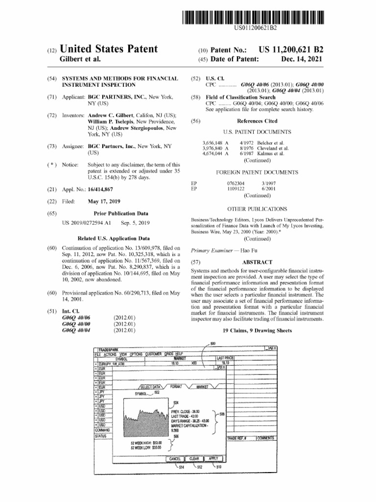 US11200621 | PDF | United States Patent And Trademark Office | Computing