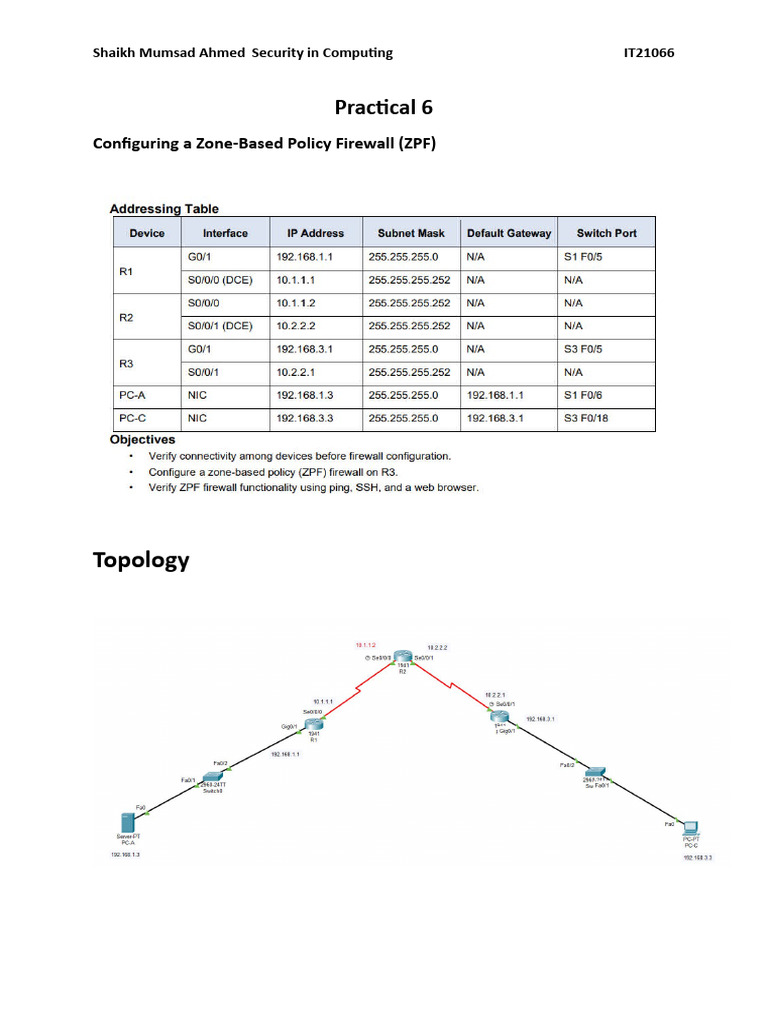 Practical 6 | PDF | Router (Computing) | Secure Shell