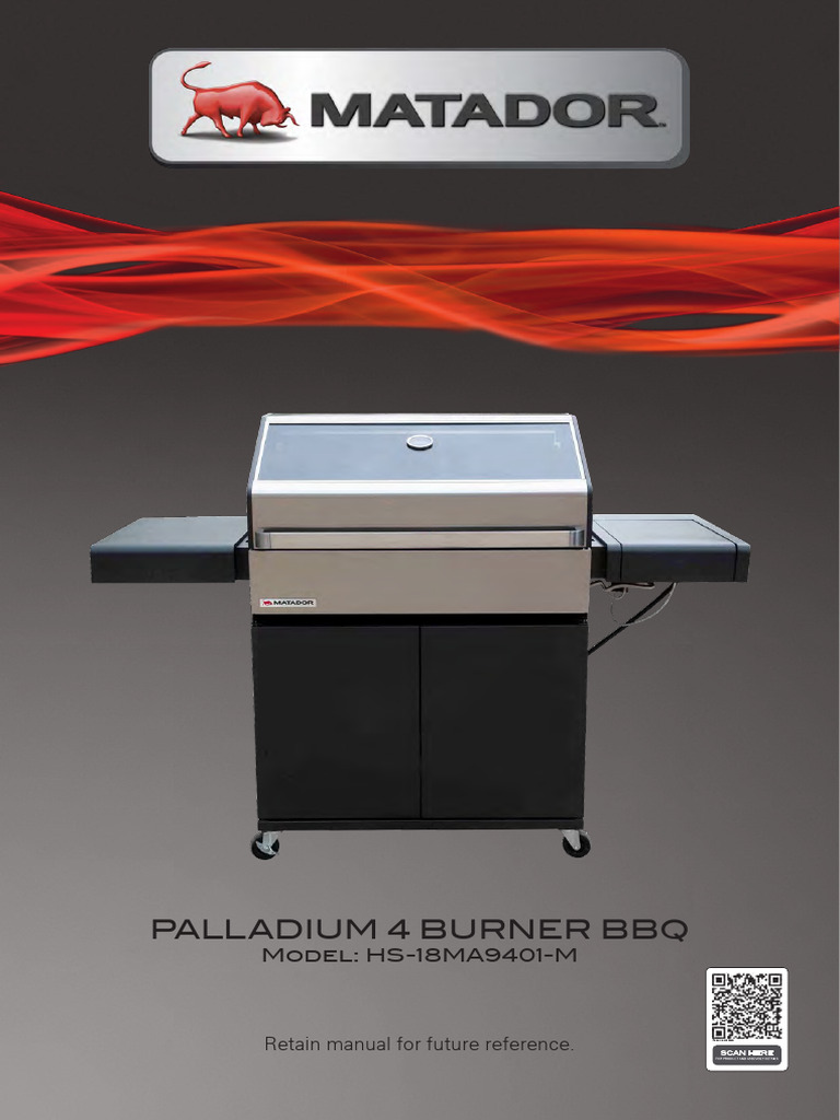 Matador Palladium 4B BBQ Instruction Manual - LCC - Reduced - Size ...