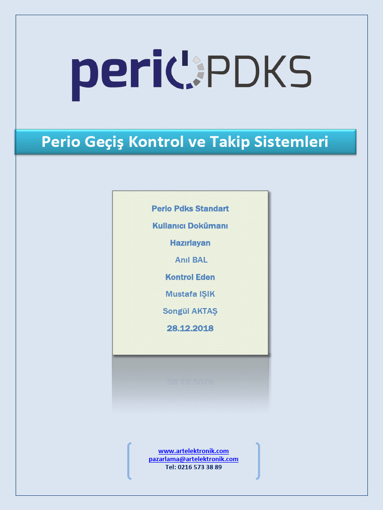 PERİO Pdks Kullanım Klavuzu | PDF