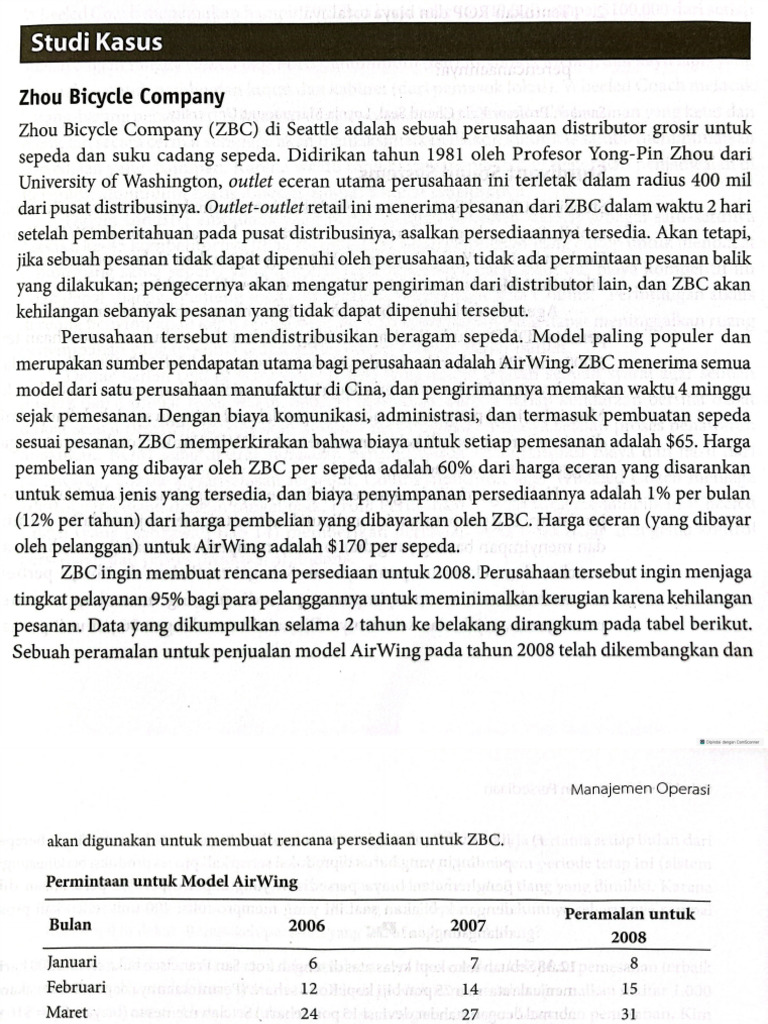 Soal UTS Manajemen Operasional | PDF