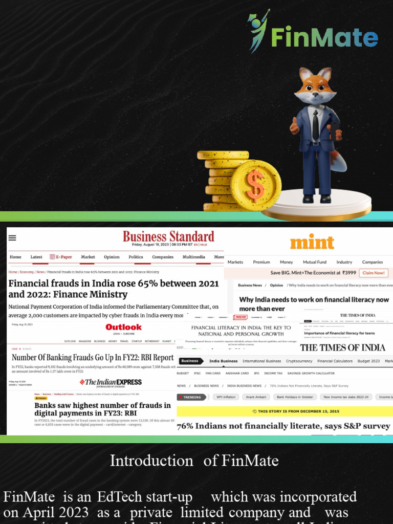 FINMATE PPT (1) | PDF | Literacy | Simulation