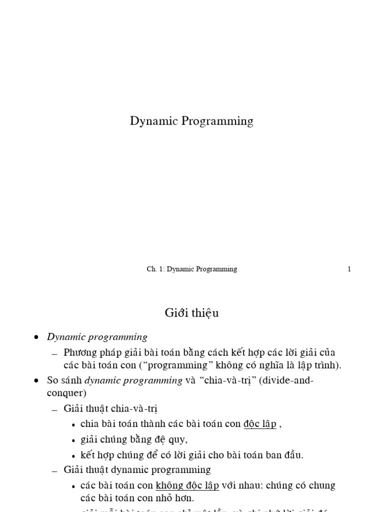Ch01 DynProg | PDF