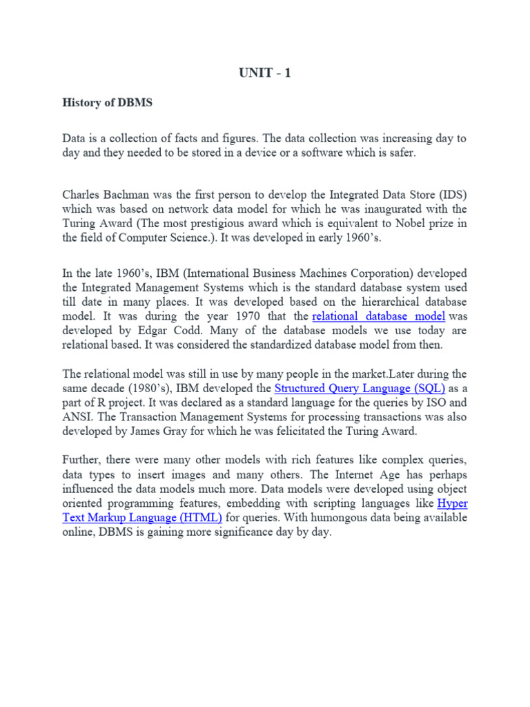 DBMS | PDF | Databases | Relational Database