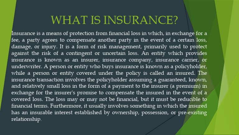 Concept of Insurance | PDF