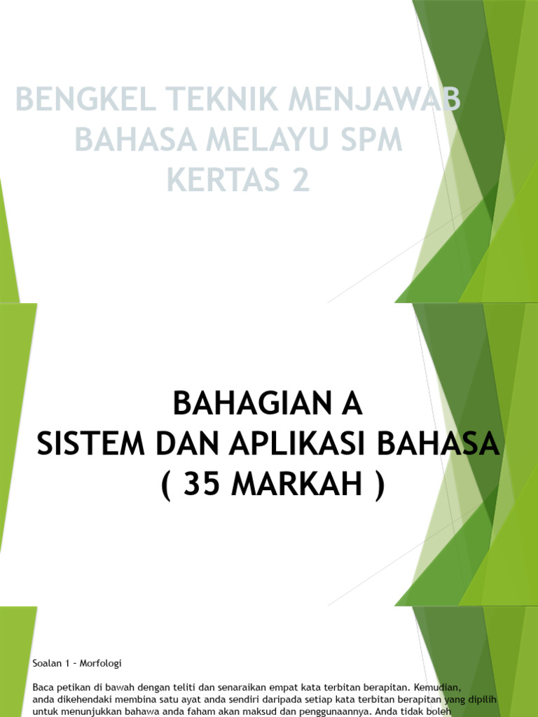 Bengkel Teknik Menjawab Kertas 2 BM SPM 2023 | PDF