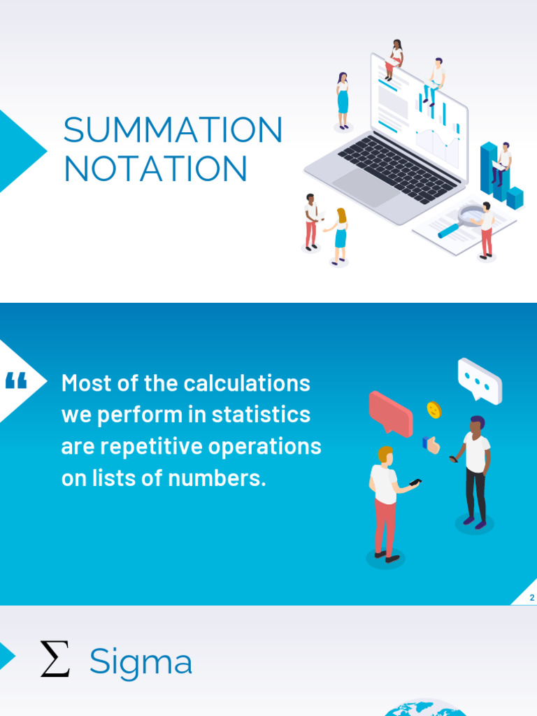 Lesson 2.1 Summation Notation | PDF | Summation | Mathematics