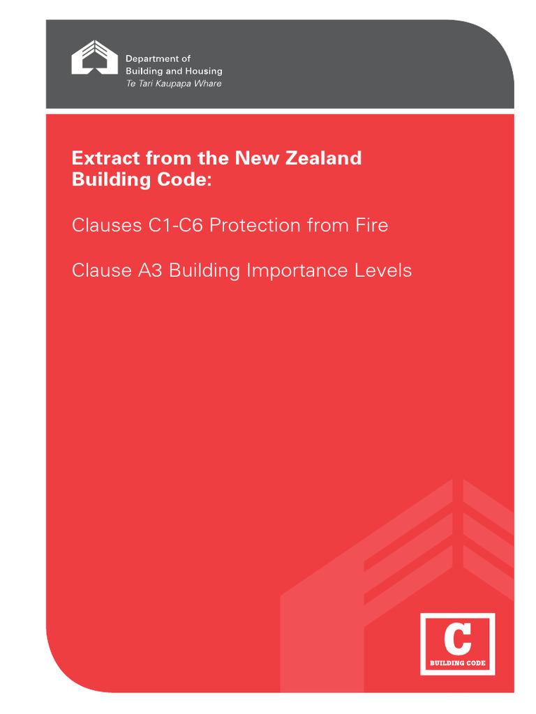 NZ Building Code: Fire Protection Clauses | PDF