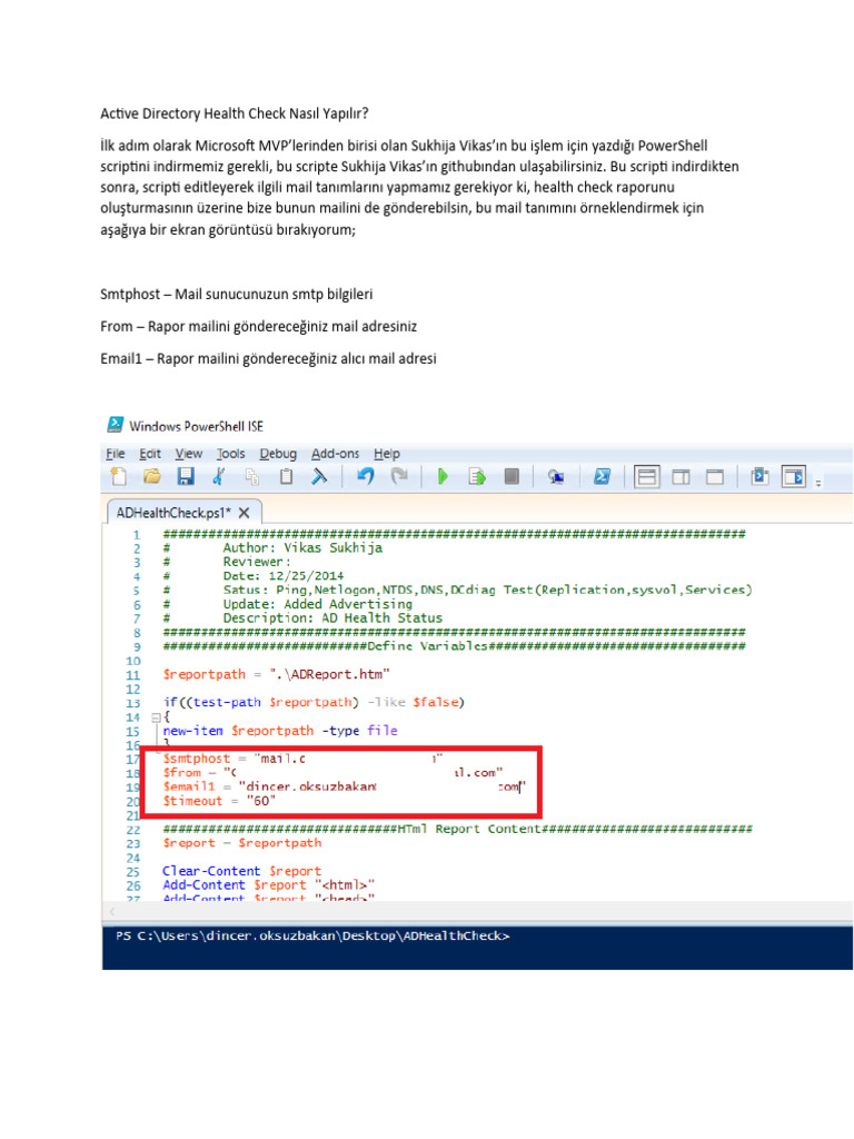 Active Directory Health Check Nasıl Yapılır | PDF