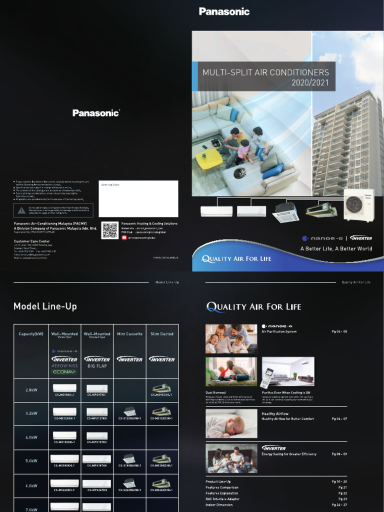 Multi Split Air Conditioner Catalogue | PDF