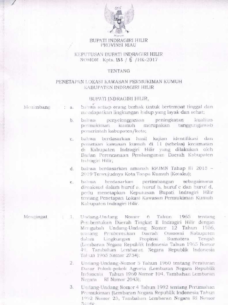 SK Kumuh Indragiri Hilir 2017 | PDF