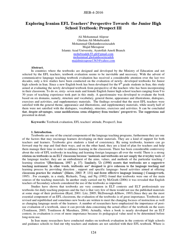 Jieb 46 4 2016 | PDF | English As A Second Or Foreign Language ...