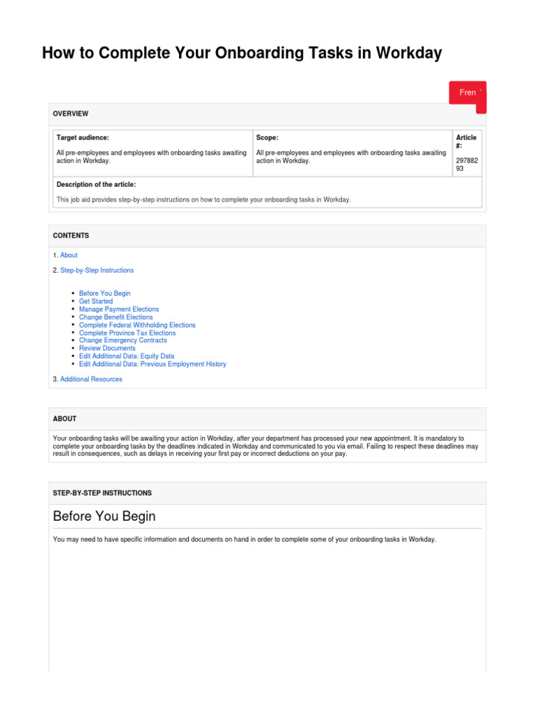HRAPOKB HowtoCompleteYourOnboardingTasksinWorkday 261123 2203 142 | PDF ...