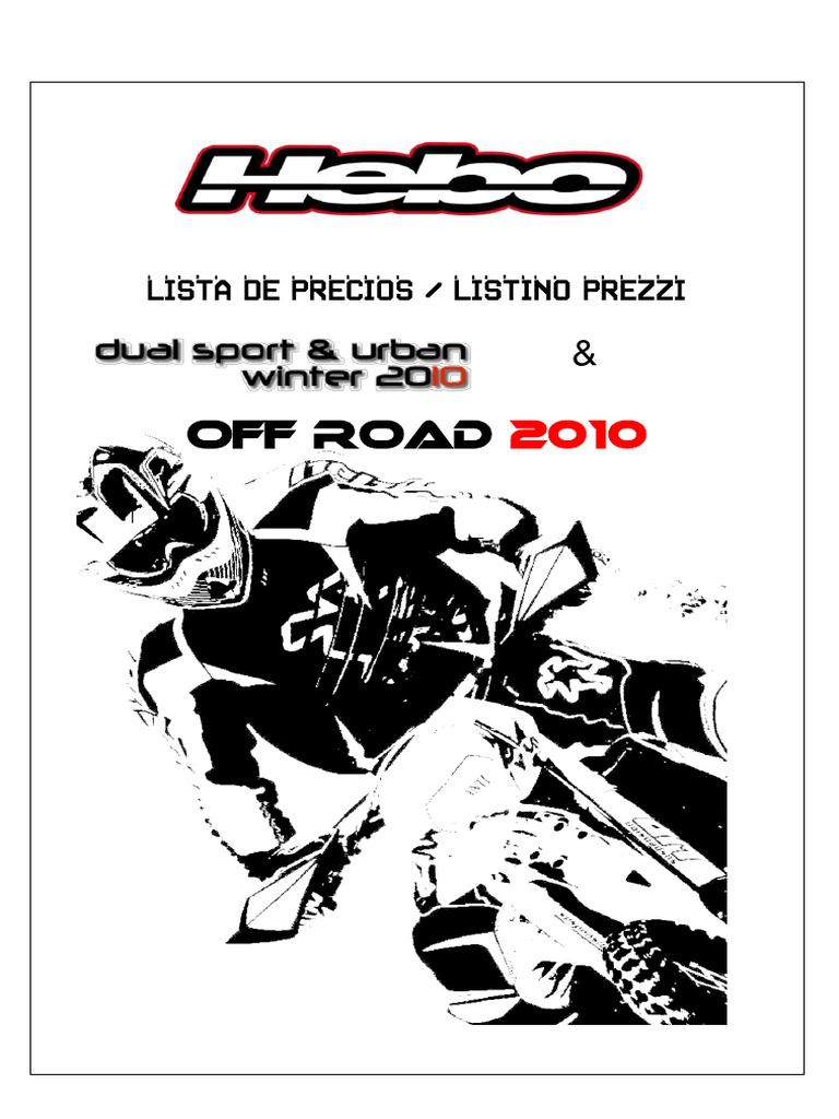 Catalogo Hebo 2010 | PDF | Motorcycle Racing