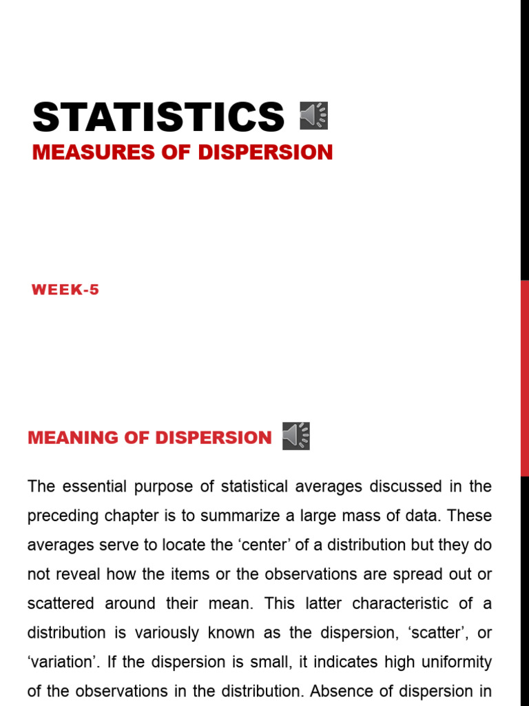 Statistics Week 5 | PDF | Coefficient Of Variation | Variance