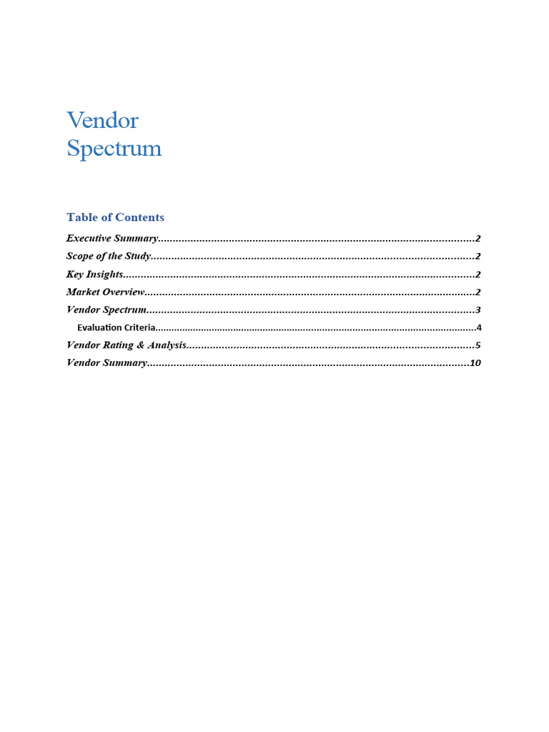 Vendor Spectrum AML | PDF